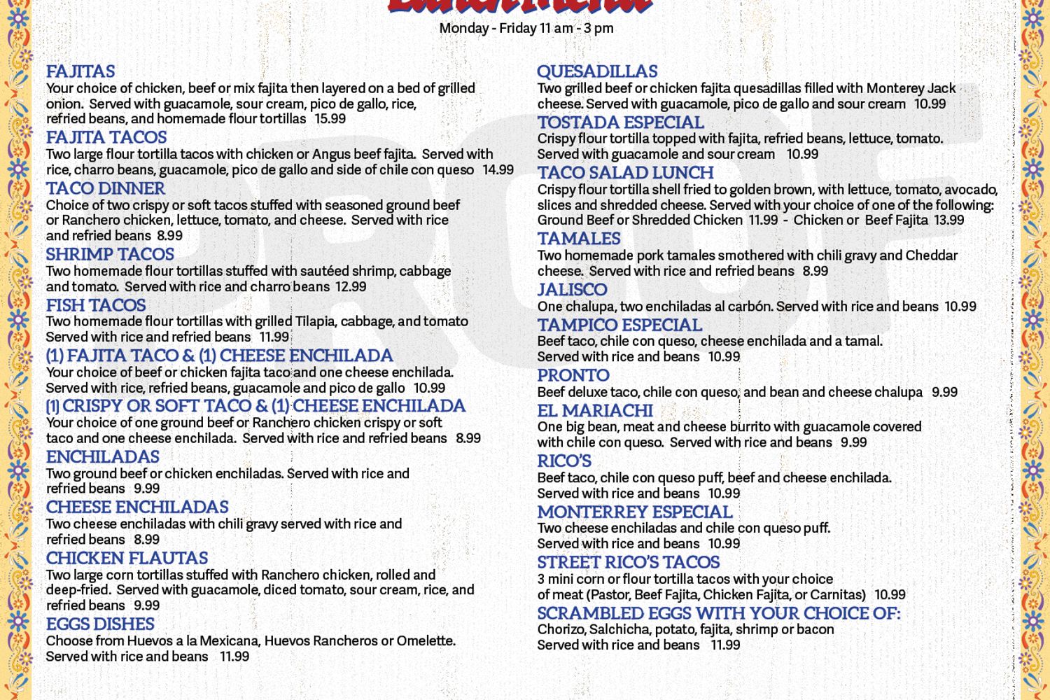 Ricos Mexican Grill Spring