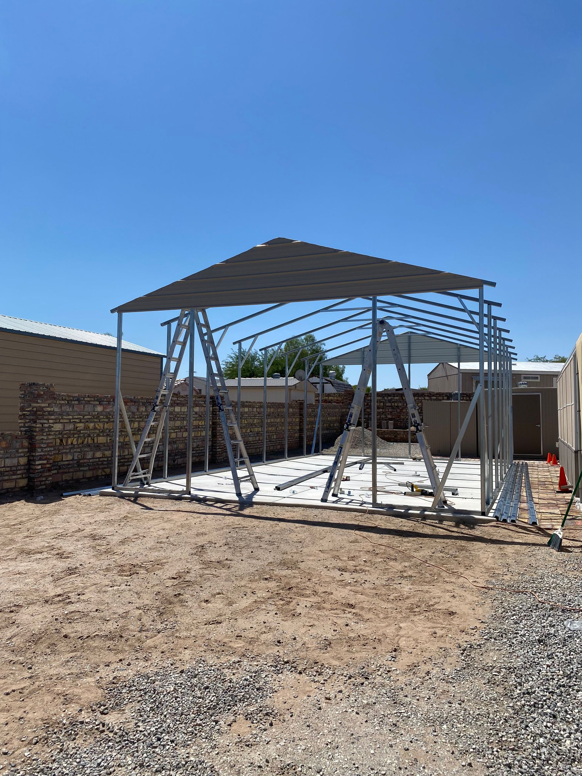 Steel structures- Steel Buildings - Steel Garages| AZ Interstate Steel ...