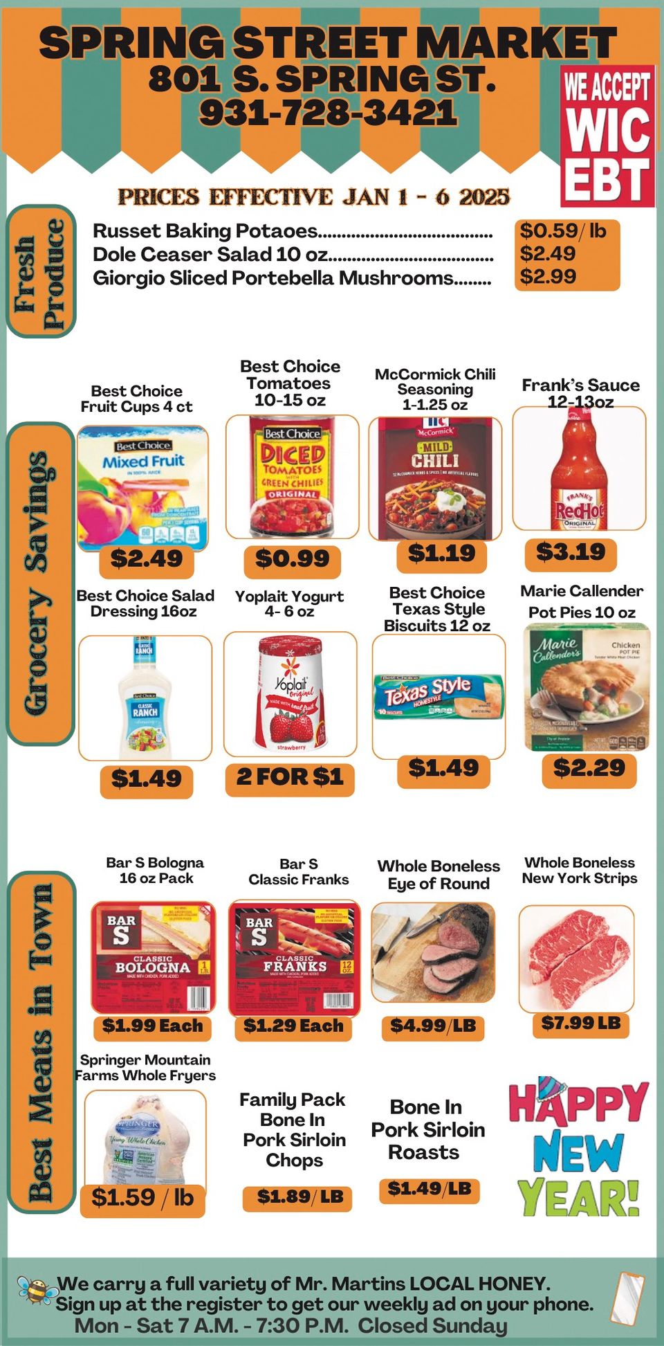 Specialty Meat | Grocery Store | Spring Street Market | Weekly Ad ...