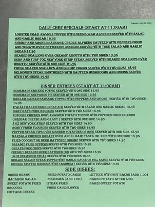 Menu Specials | Country Meadows Restaurant | 81 Hershey Road ...