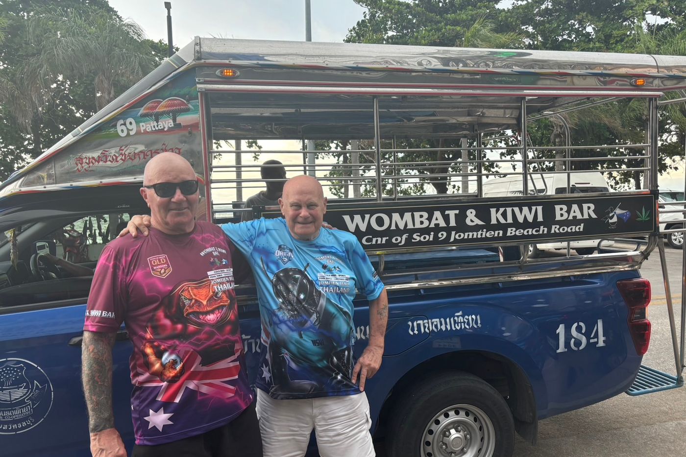 Best Bar & Grill in Pattaya Jomtien Beach - WOMBAT & KIWI BAR