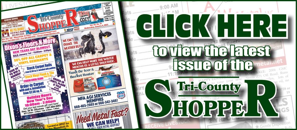 Tri-County Shopper- Weekly Advertising Newspaper serving SE Iowa & NE ...