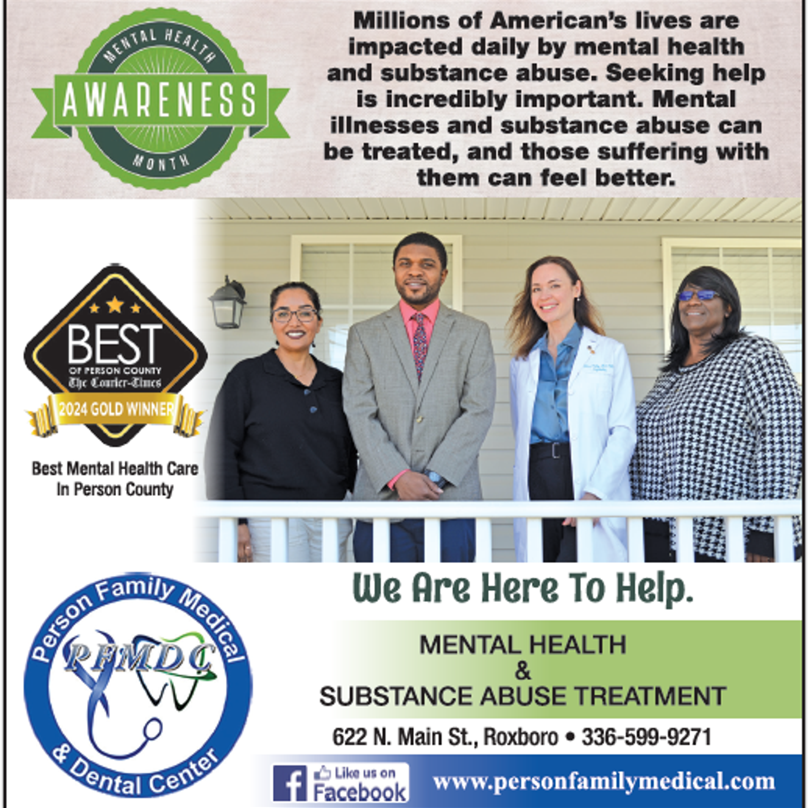 Medical and Dental Center in Roxboro NC | Person Family Medical Center