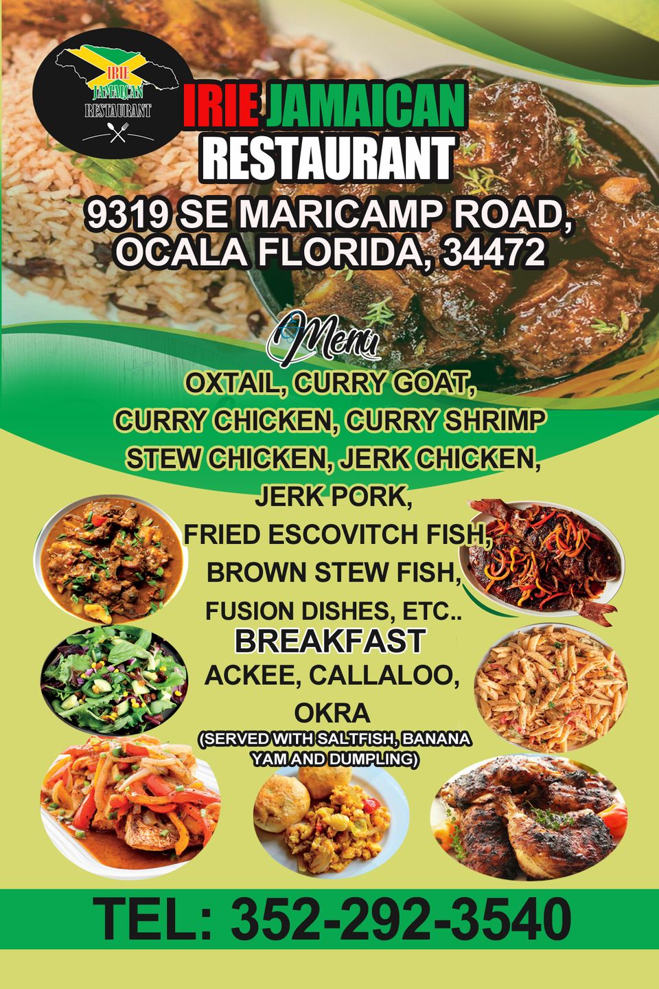 Irie Jamaican Restaurant in Ocala, FL | Authentic Jamaican Food