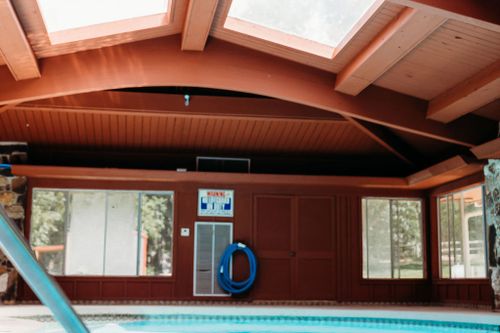 Seasonal Indoor Pool- attached to the Grand Lodge but open to all ...