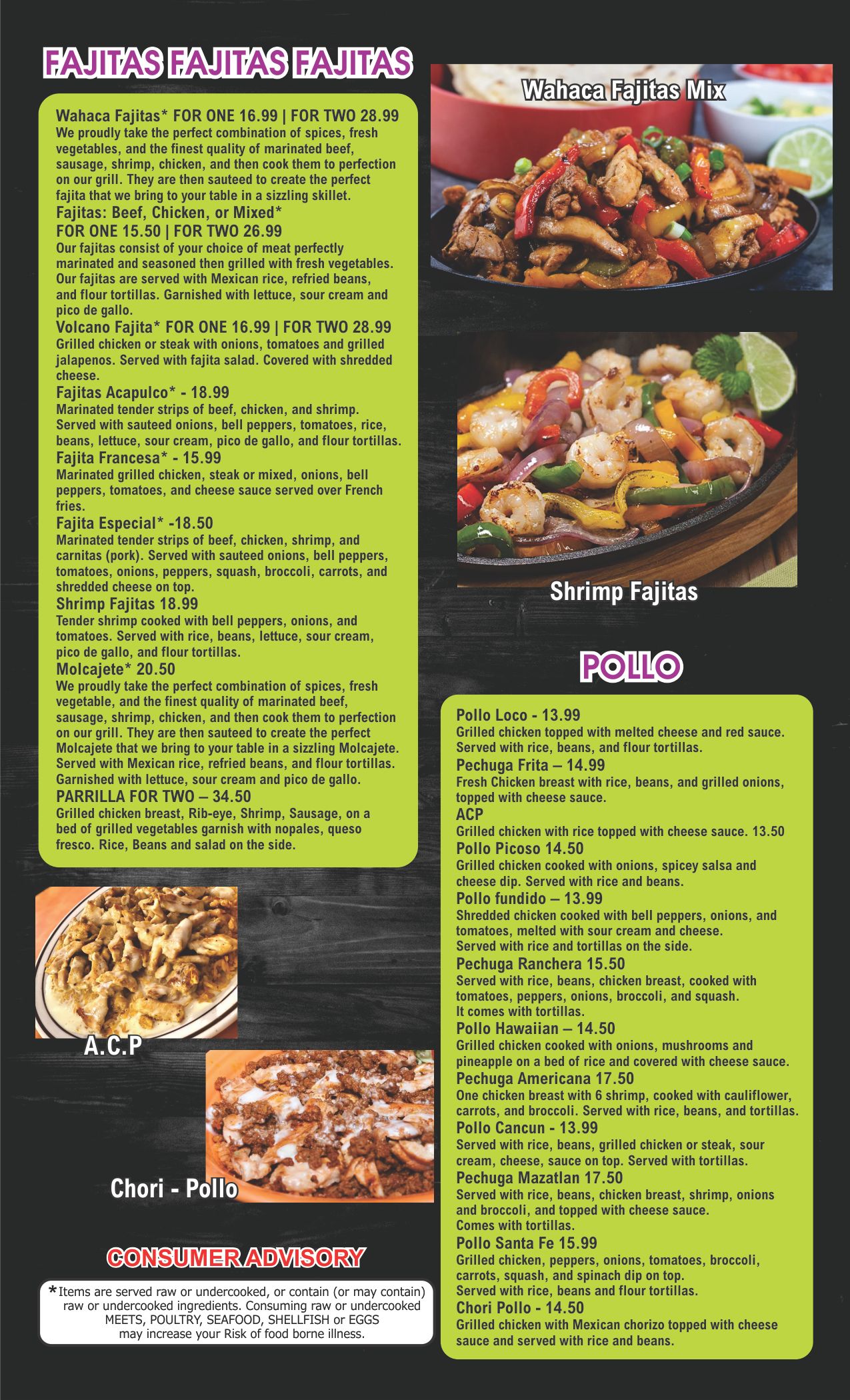 Wahaca Mexican Kitchen | Our Menu