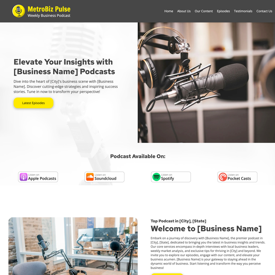 Best Website Themes | SiteSwan Website Builder
