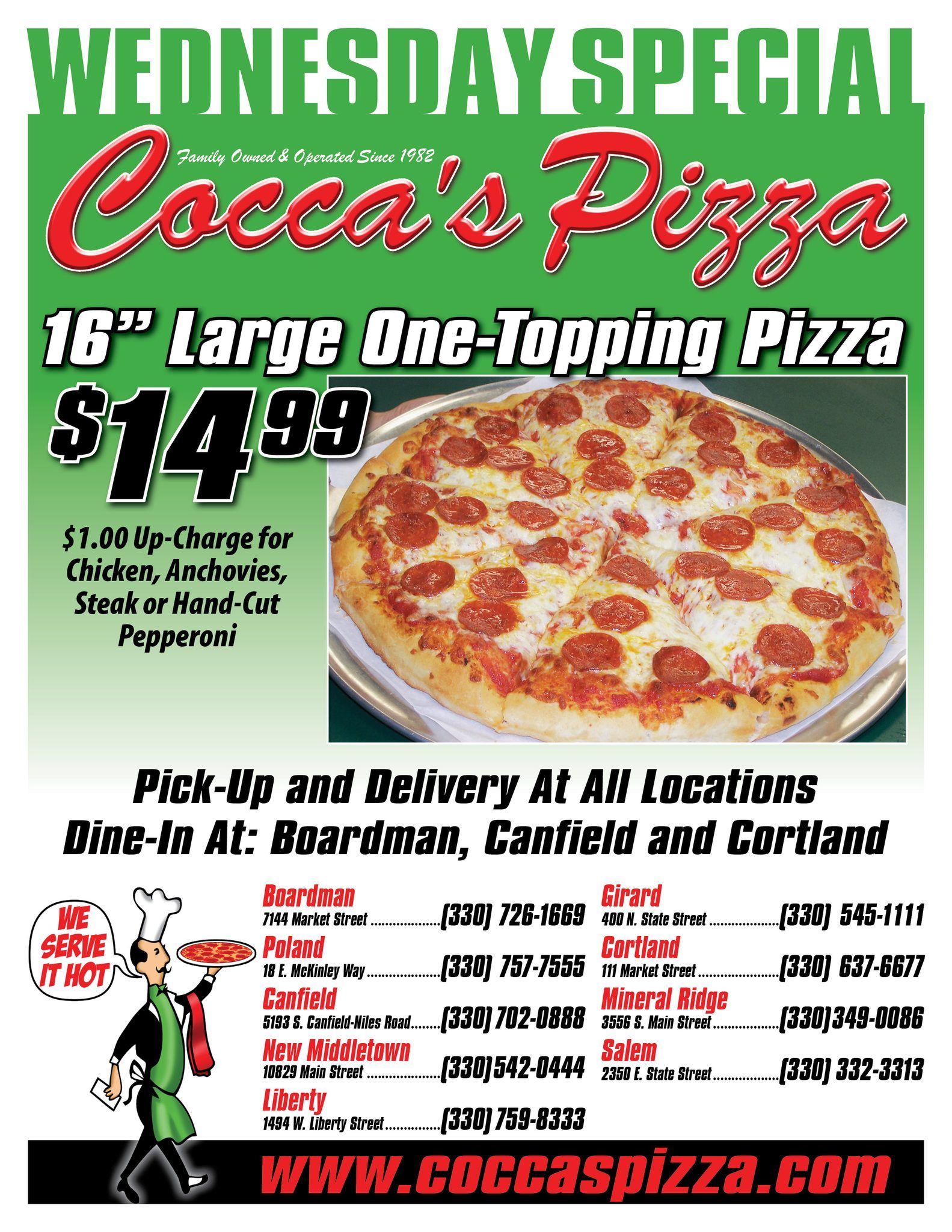 Cocca's Pizza | Award Winning Pizza | Youngstown