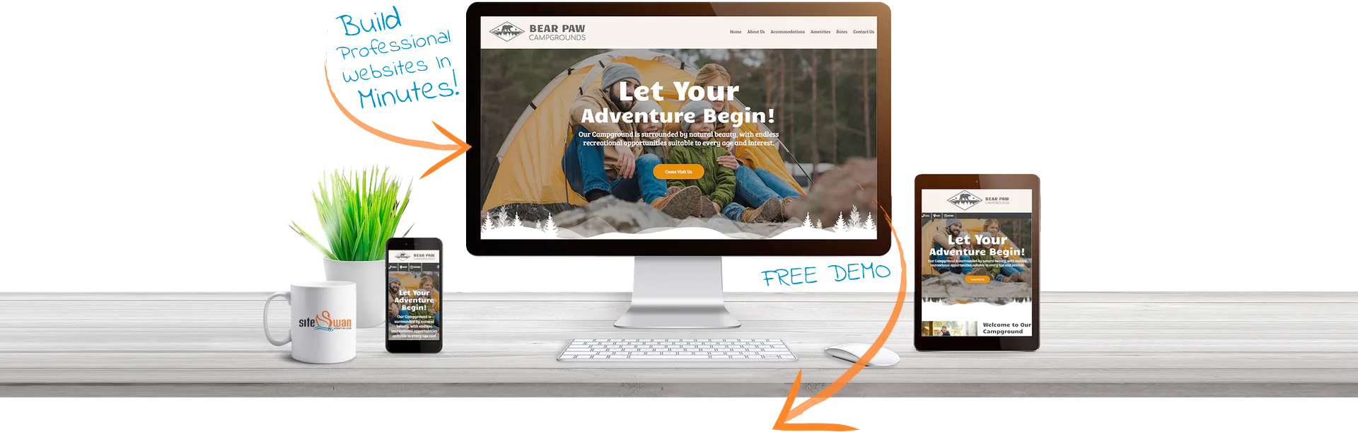Free Demo | SiteSwan Website Builder