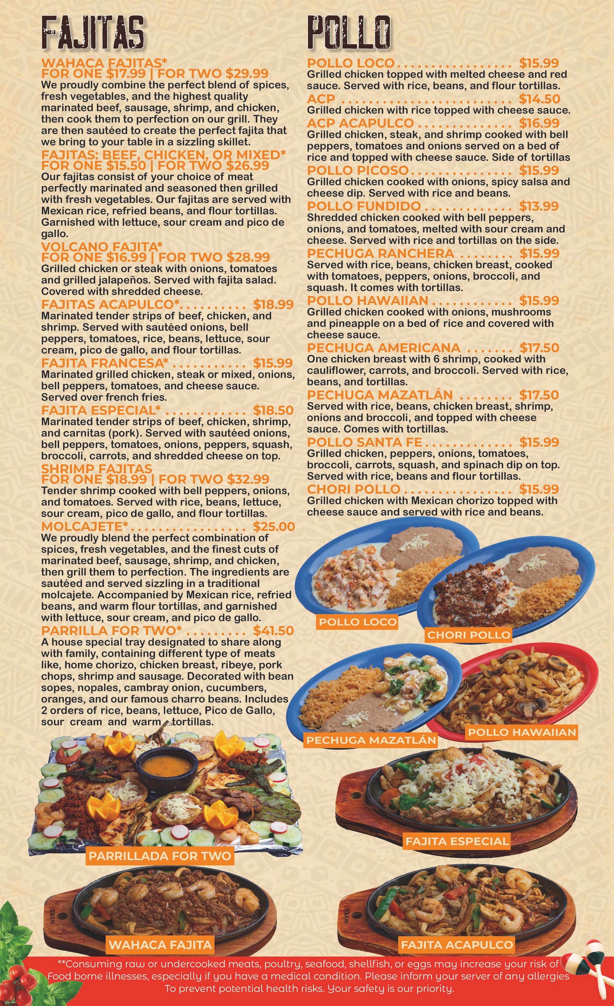 Wahaca Mexican Kitchen | Our Menu