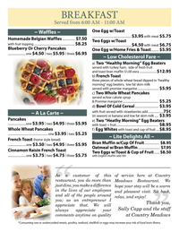 Country Meadows Restaurant