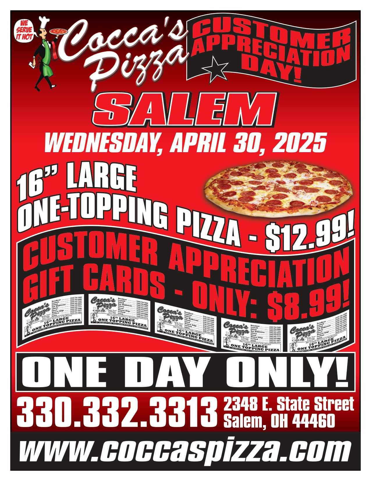 Cocca's Pizza | Award Winning Pizza | Youngstown