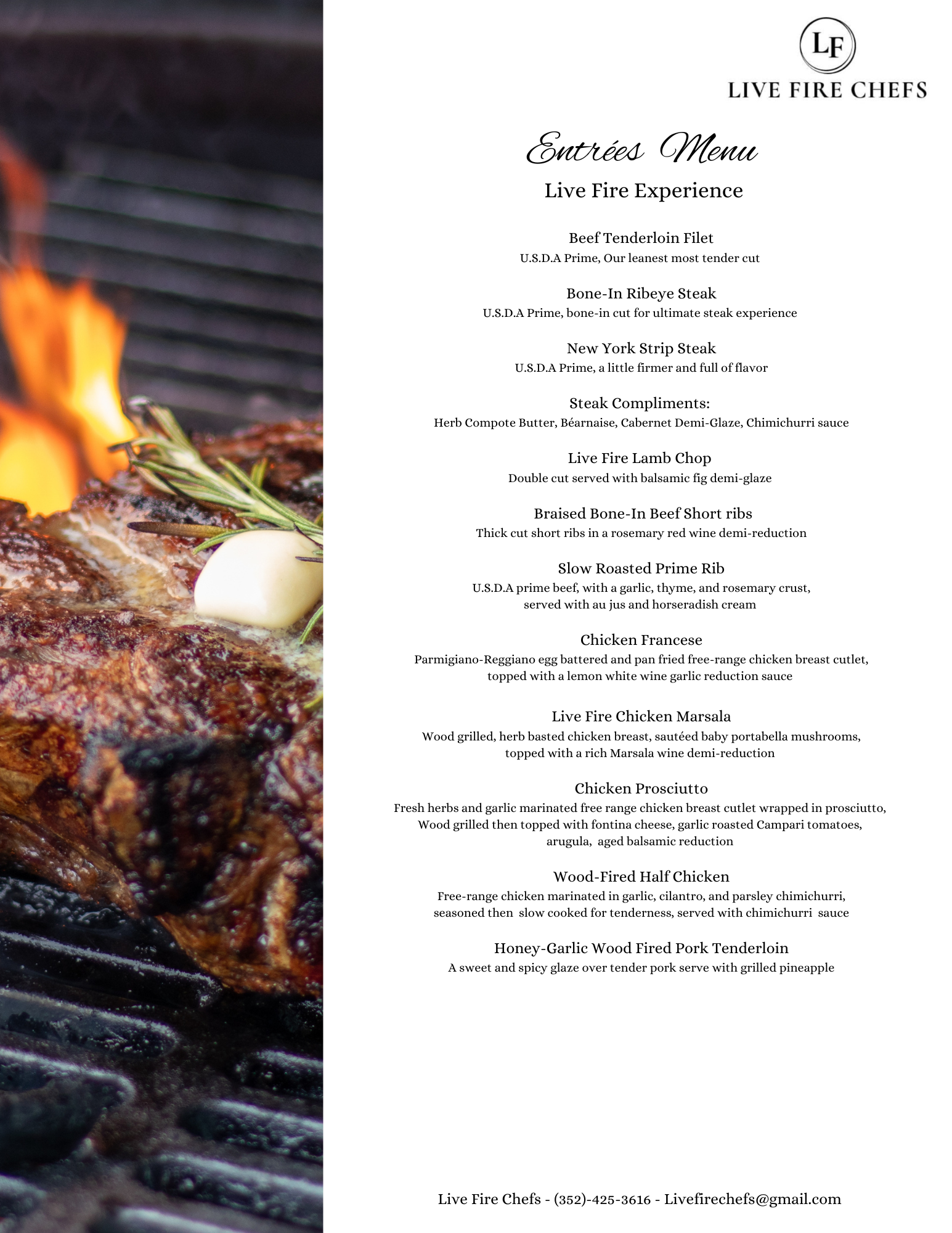 Live Fire Chefs | Catering Services Around Ocala, FL