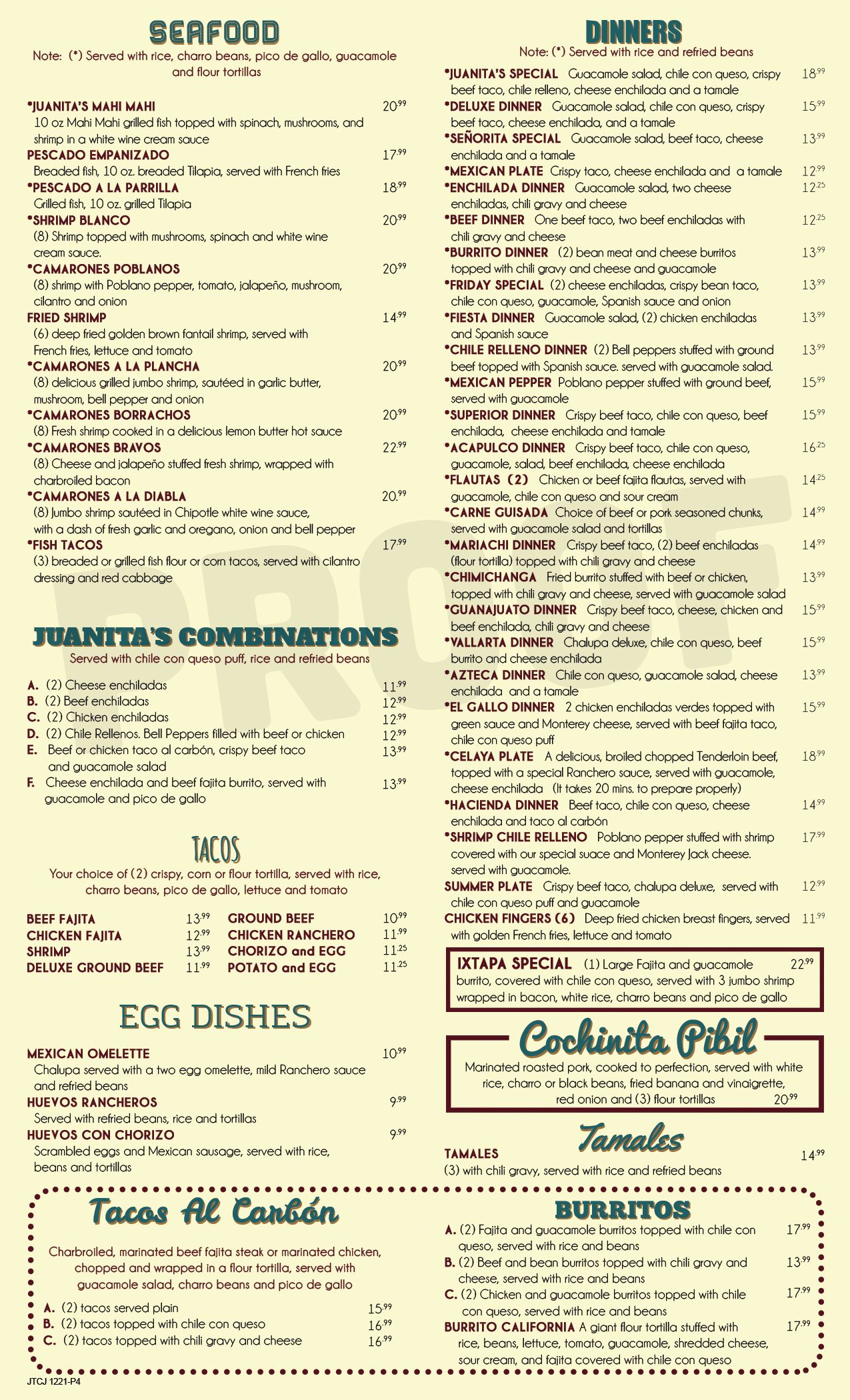 Best Mexican restaurant near Heights, Houston, Juanita's Mexican ...