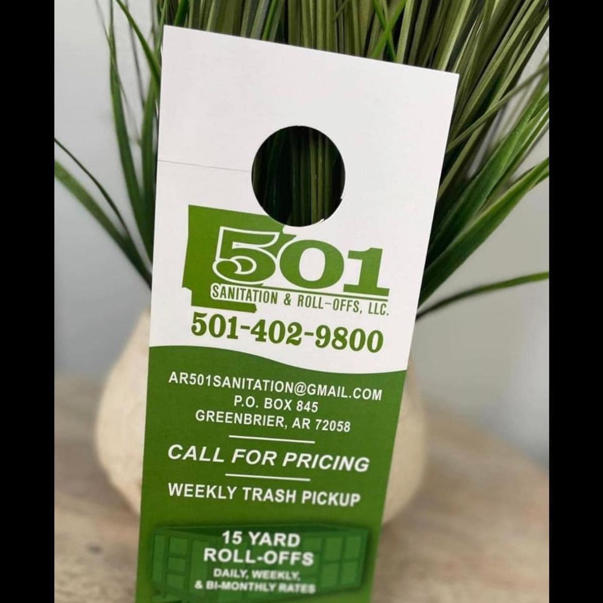 Roll Off Services in Arkansas | 501 Sanitation and Roll Offs LLC