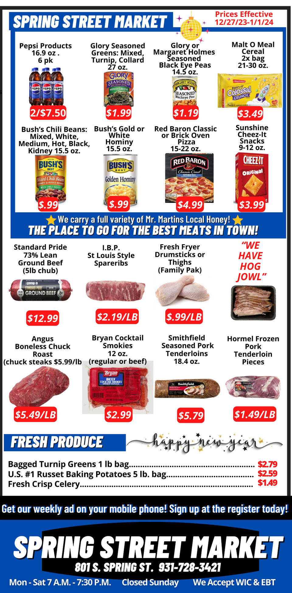 Specialty Meat | Grocery Store | Spring Street Market | Weekly Ad ...