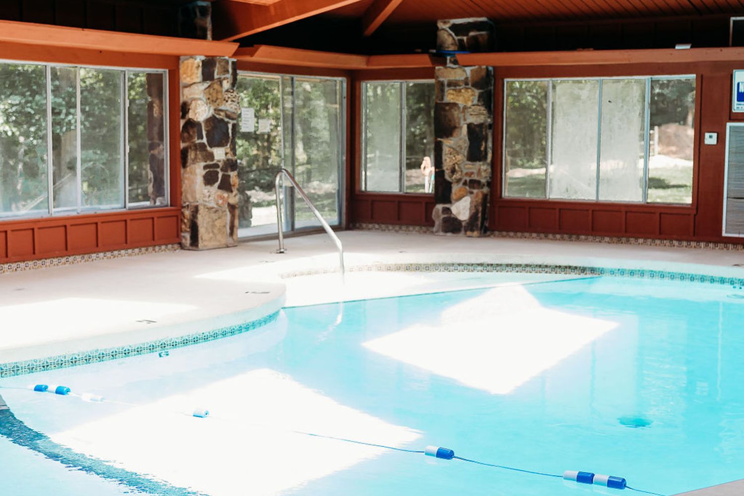 Seasonal Indoor Pool- attached to the Grand Lodge but open to all ...