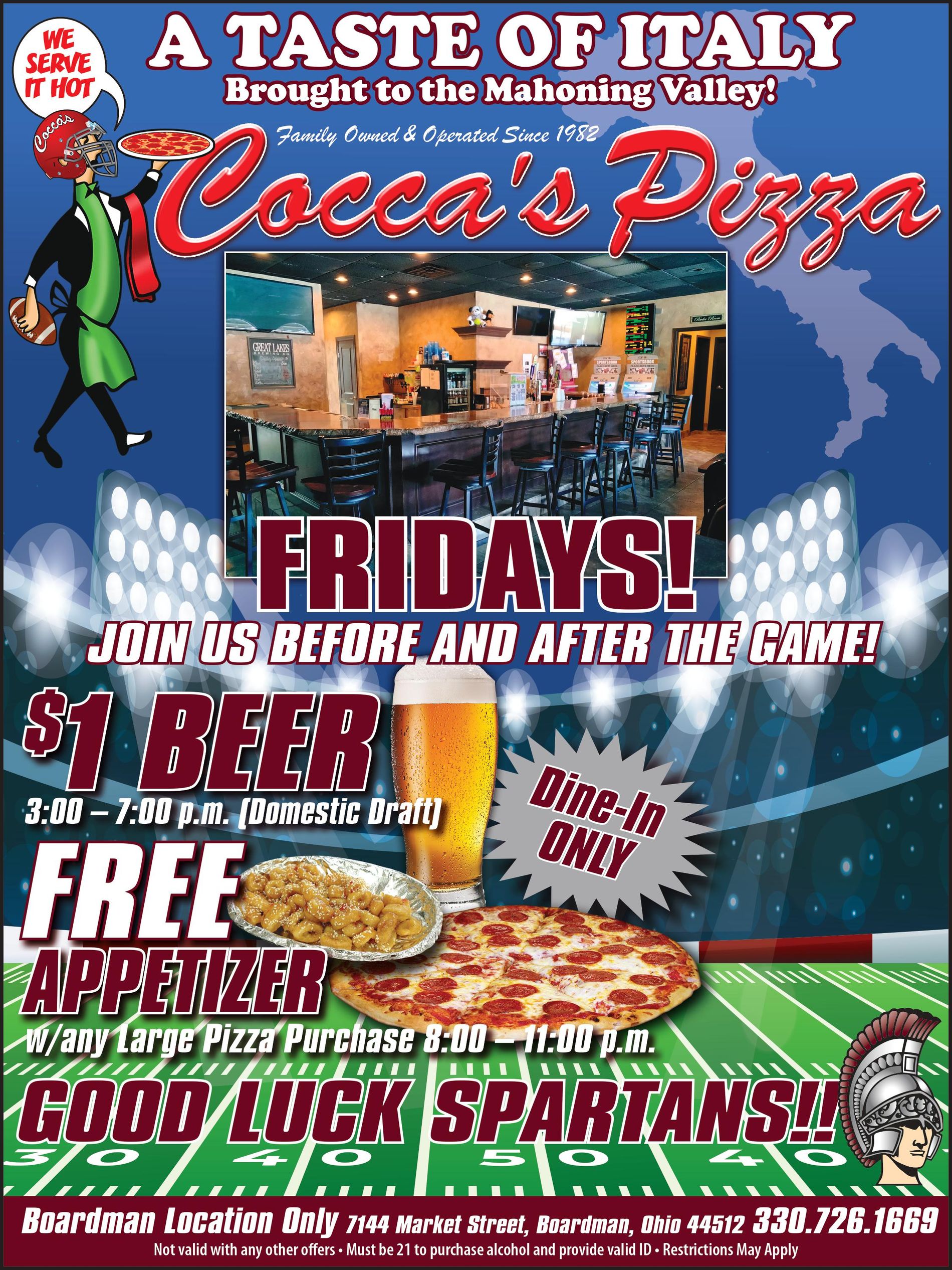 Cocca's Pizza | Award Winning Pizza | Youngstown